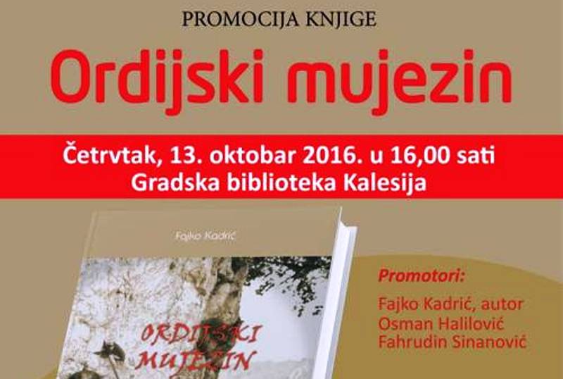 Kulturna manifestacija „Ikre 1996 – 2016“: Promocija knjige „Ordijski ...