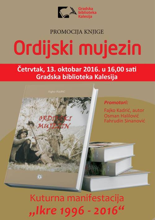Kulturna manifestacija „Ikre 1996 – 2016“: Promocija knjige „Ordijski ...