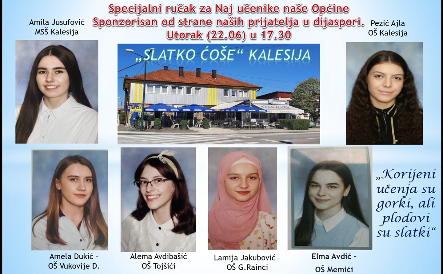 Kalesijsko “Slatko Ćoše” i ove godine organizira svečani ručak za ...